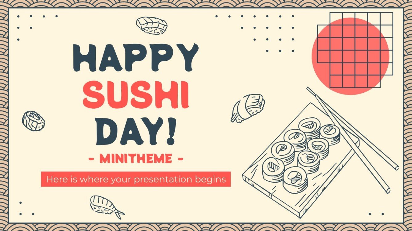 Free Sushi Google Slides themes and PowerPoint templates