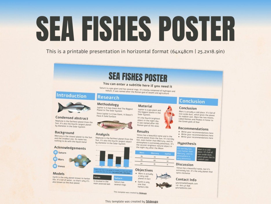 Templates about fish for Google Slides and PowerPoint