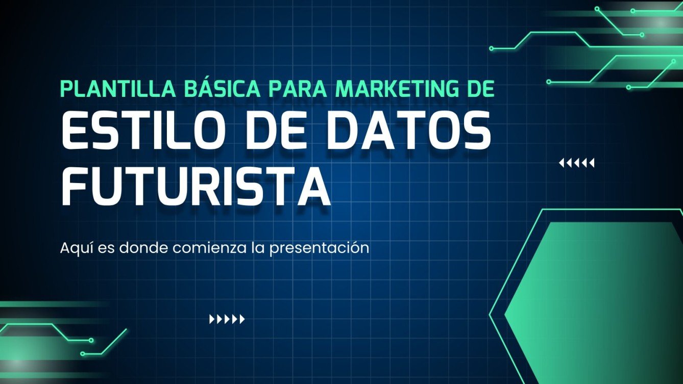 Futurist Data Style Basic Template for Marketing