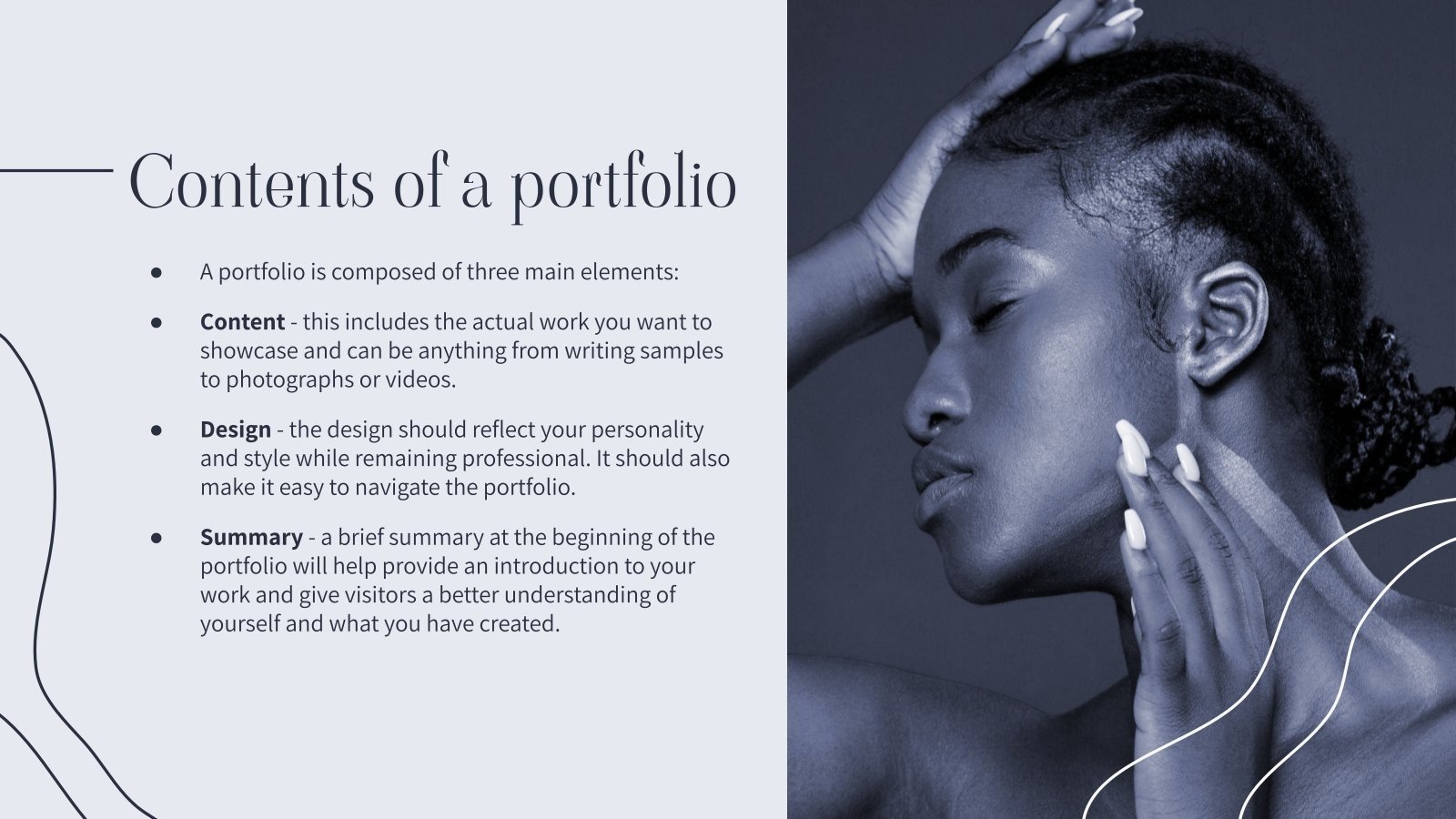 Minimalist and Clean Style Portfolio Presentation