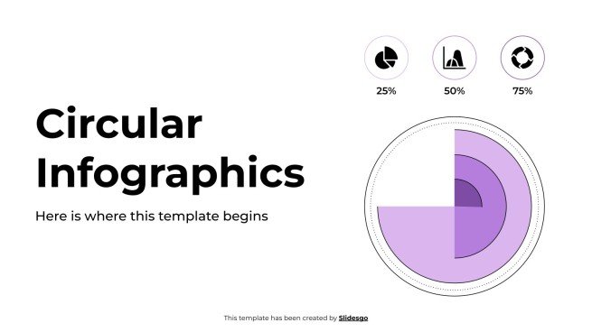 Circular Infographics template