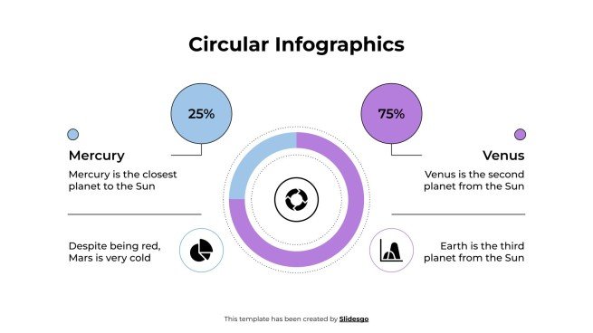 Circular Infographics template