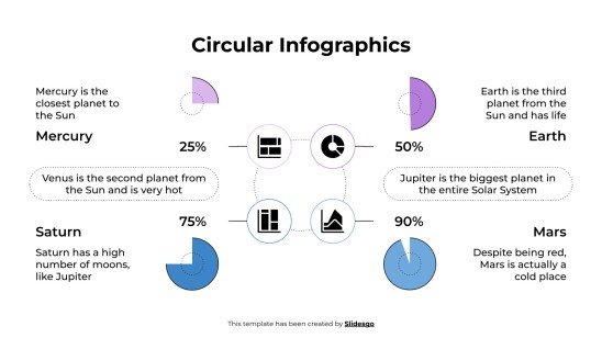 Circular Infographics template