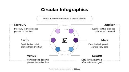 Circular Infographics template