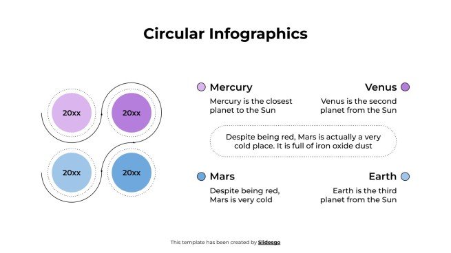 Circular Infographics template