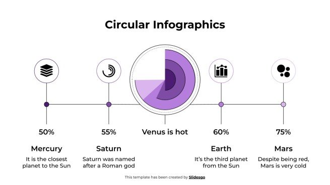 Circular Infographics template