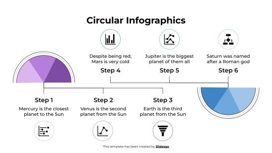 Circular Infographics template