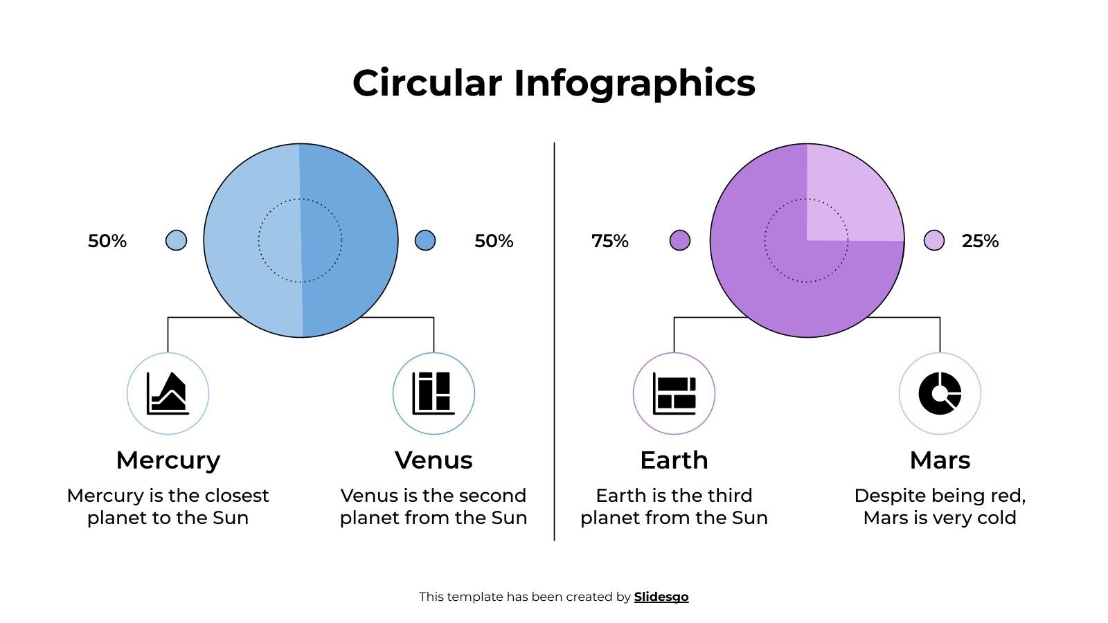 Circular Infographics template