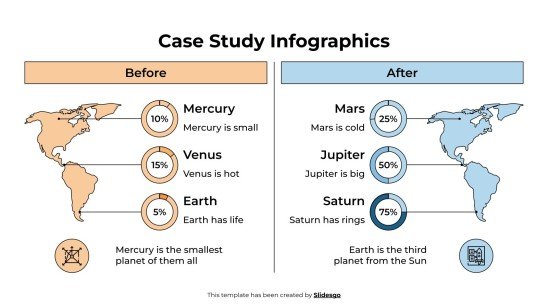 Case Study Infographics template