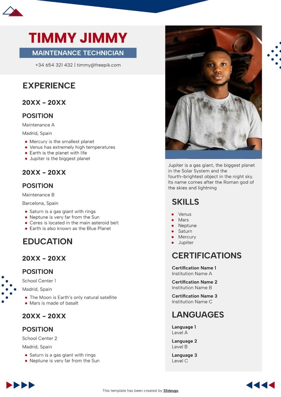 Maintenance Technician Presentation