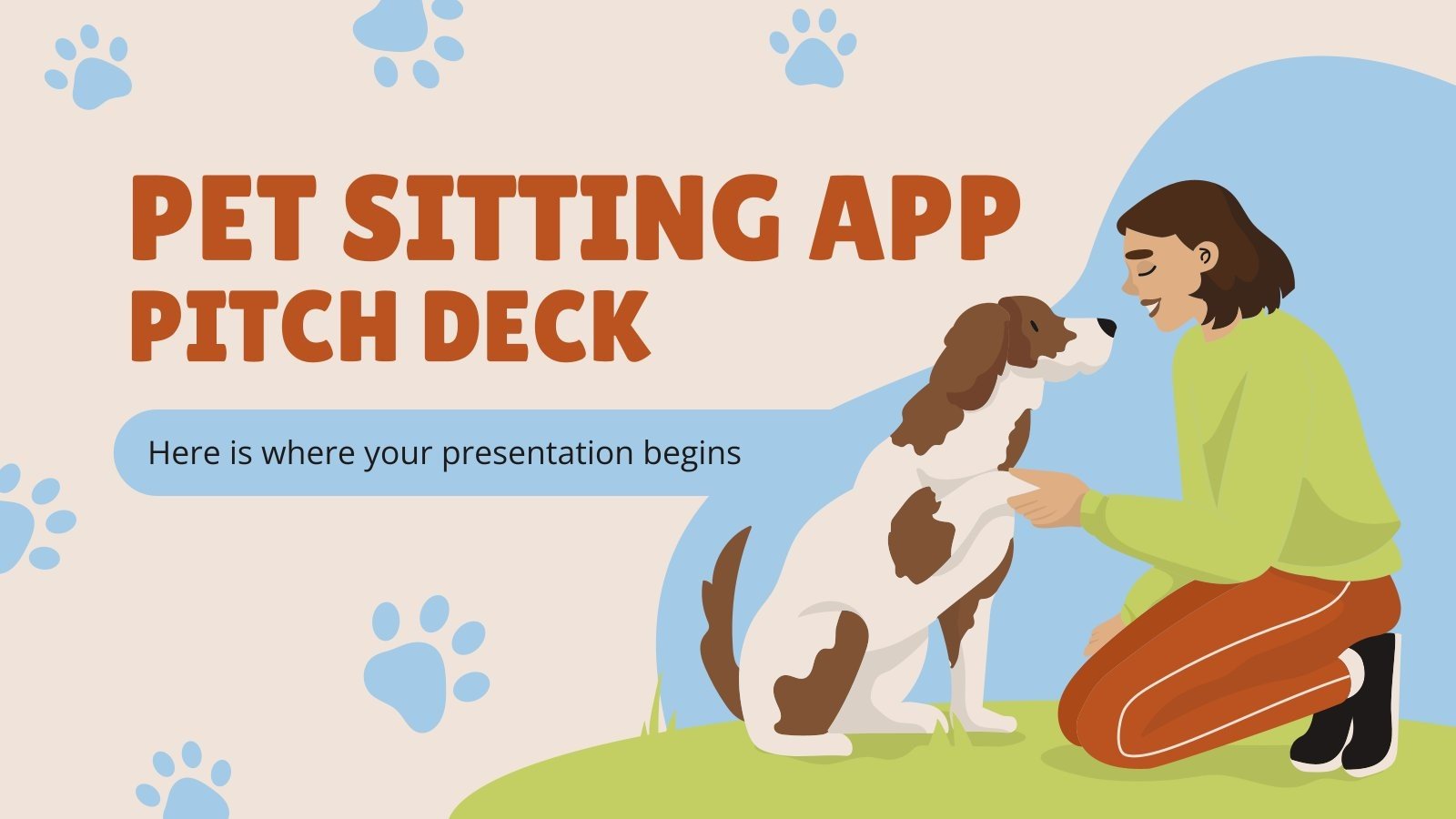 Pet Sitting App Pitch Deck Presentation