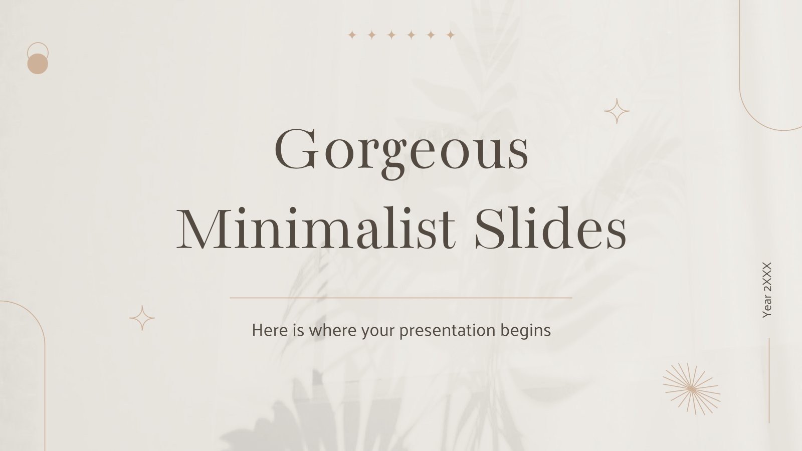Gorgeous Minimalist Slides Presentation