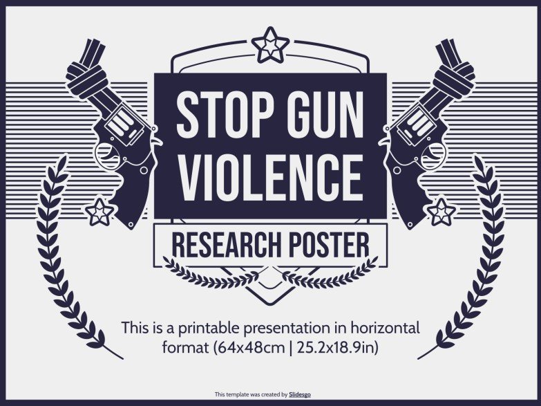 Stop Gun Violence Research Poster Presentation