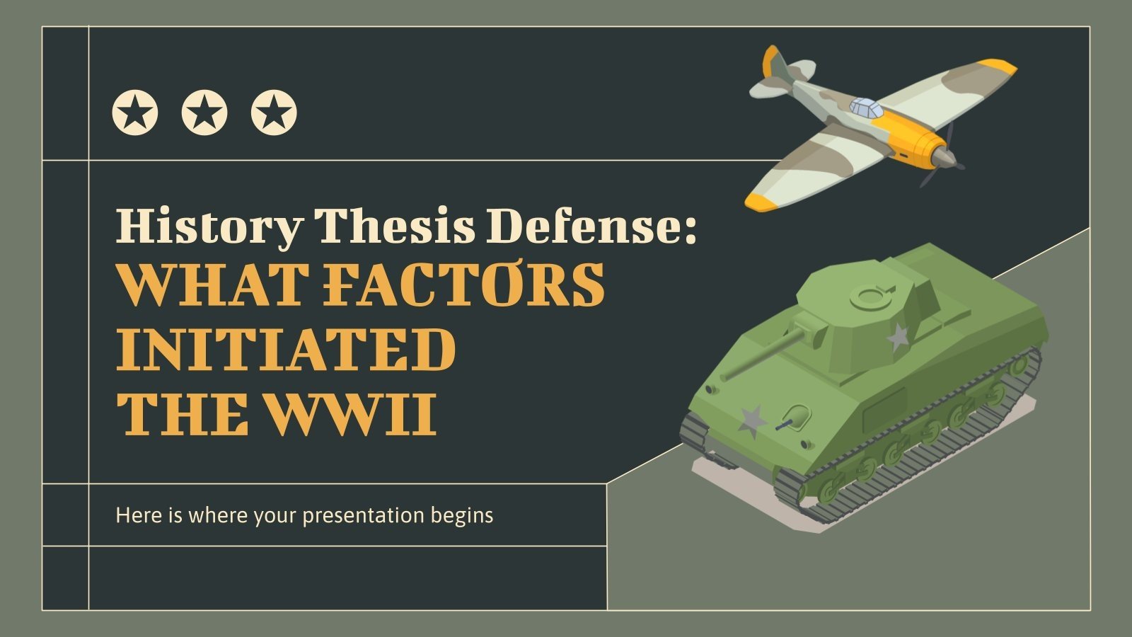 History Thesis Defense: What factors initiated the WWII