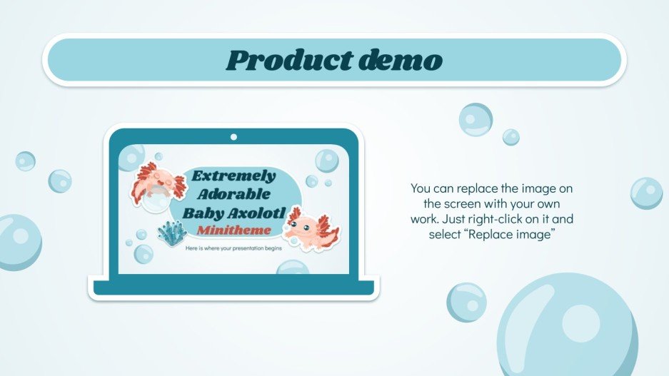 Extremely Adorable Baby Axolotl Minitheme Presentation