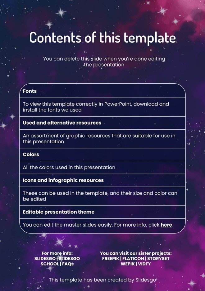 Galaxy Gradient Invitation Party Presentation