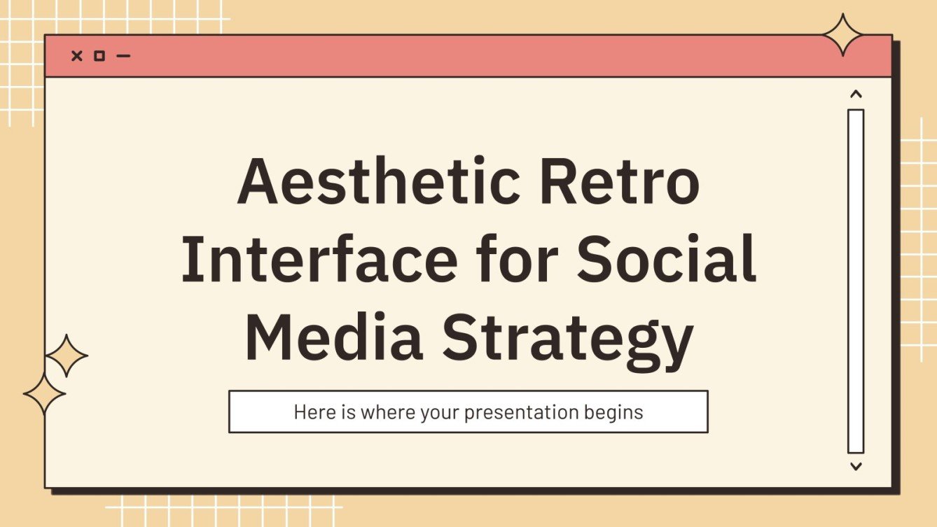 Aesthetic Retro Interface for Social Media Strategy