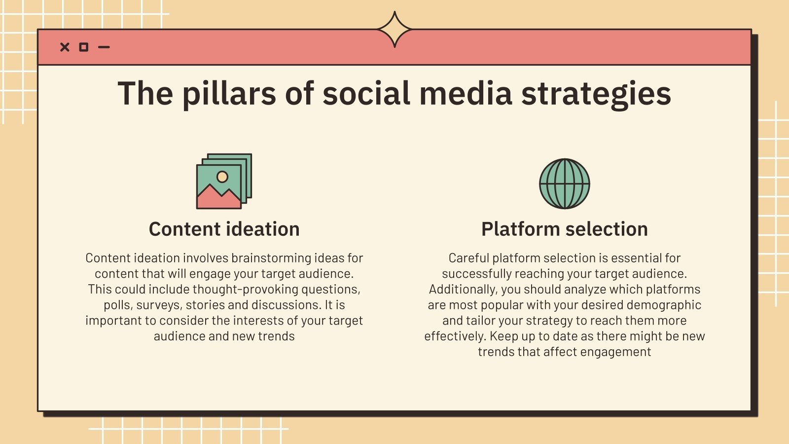 Aesthetic Retro Interface for Social Media Strategy