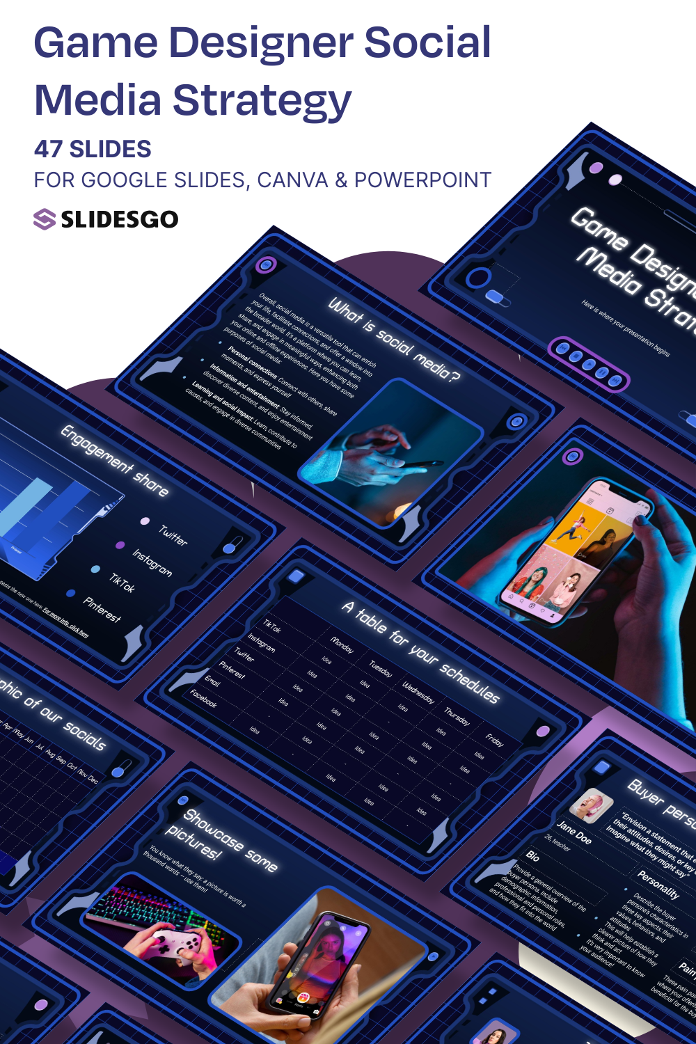 Game Designer Social Media Strategy Presentation