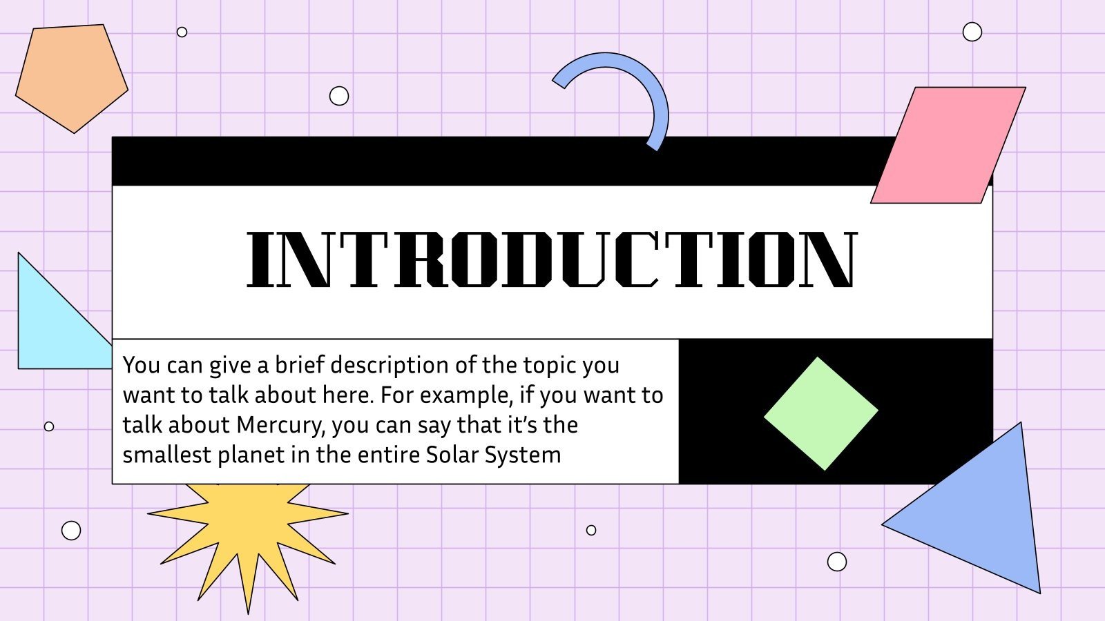 Mathematics Subject for Elementary: Geometry Presentation