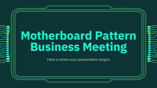 Motherboard Pattern Business Meeting Presentation