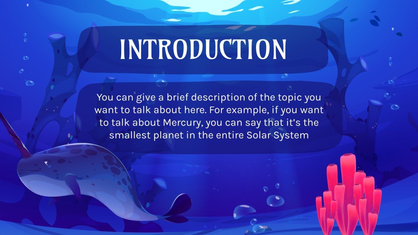 Mermaid Underwater Adventure Minitheme Presentation