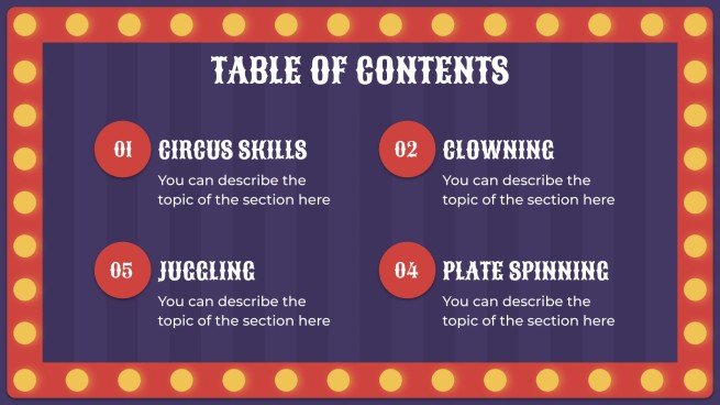 Theatre Subject for Elementary: Circus Presentation