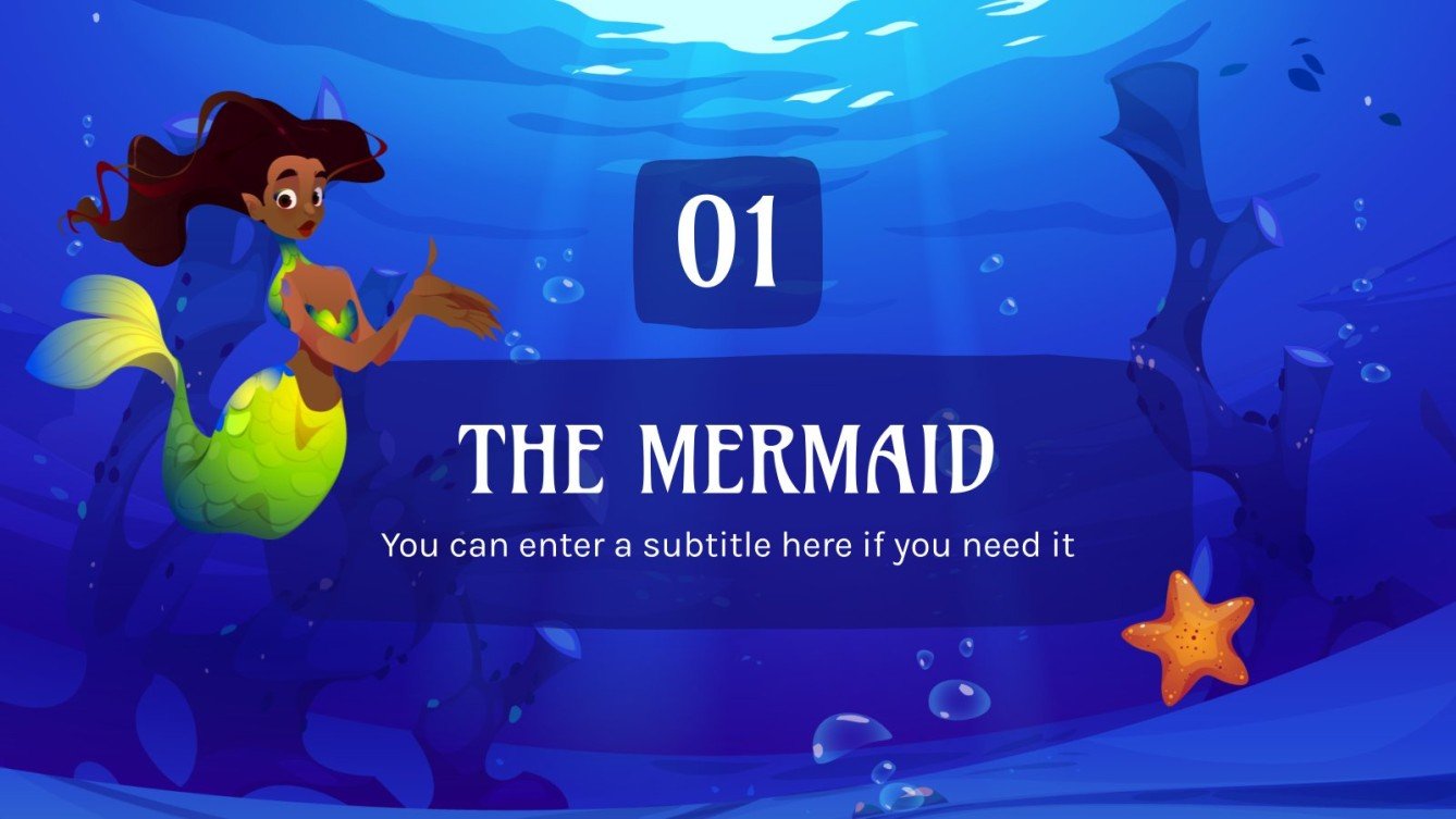 Mermaid Underwater Adventure Minitheme Presentation