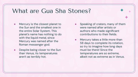 All about Gua Sha Stone Presentation