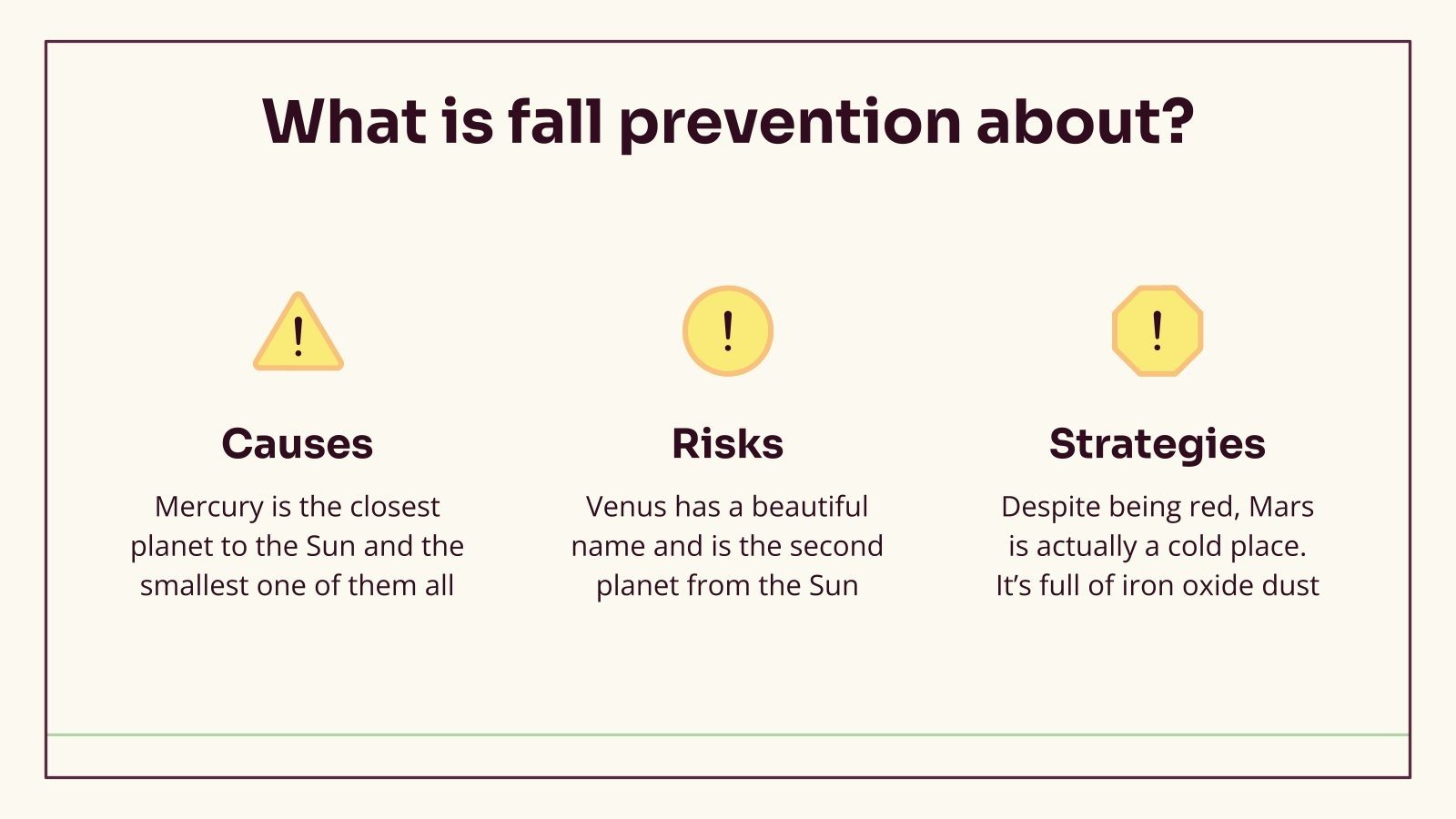 Fall Prevention Workshop Presentation