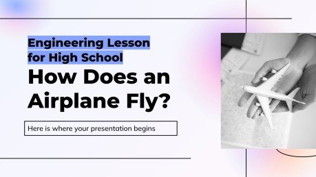 Free templates about airplanes for Google Slides and PowerPoint