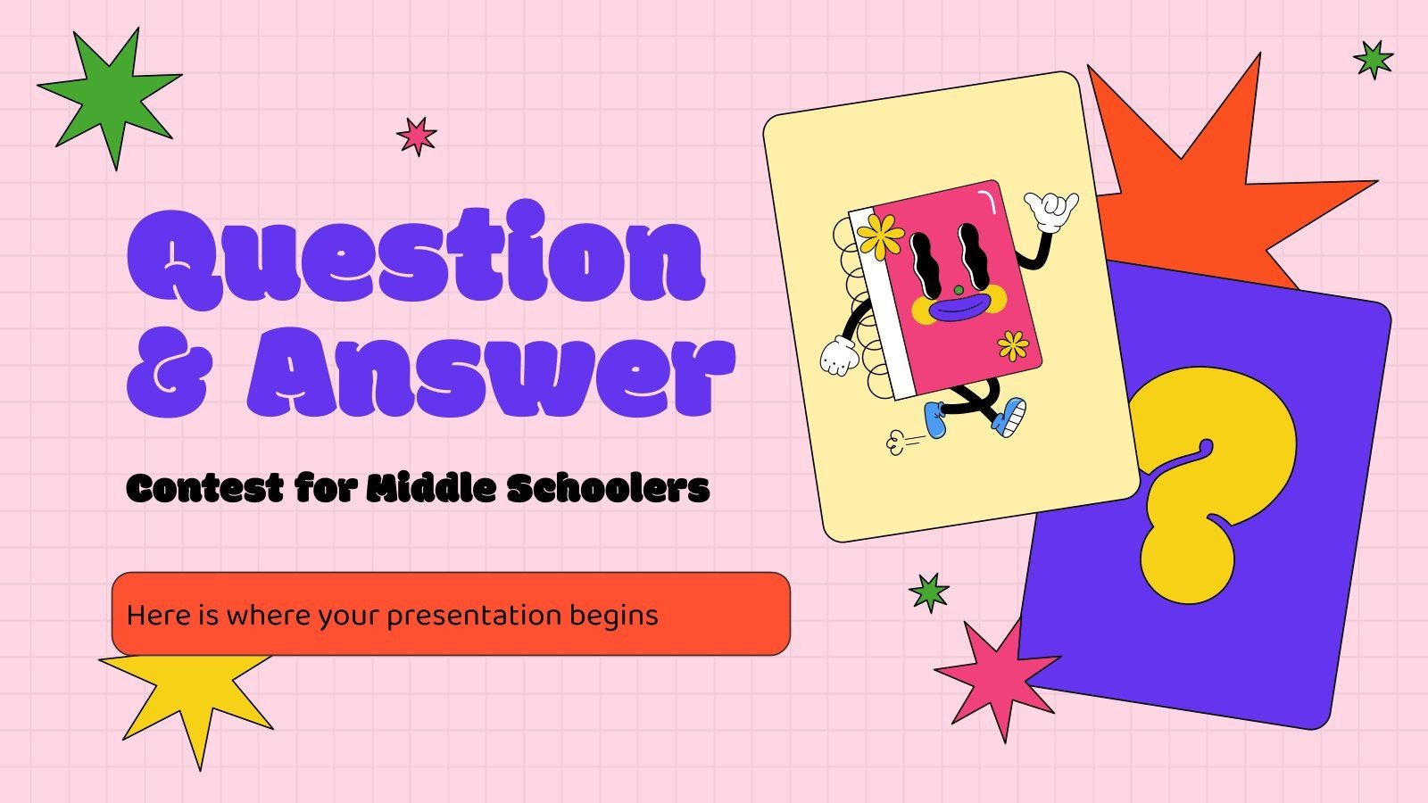 Question & Answer Contest for Middle Schoolers Presentation