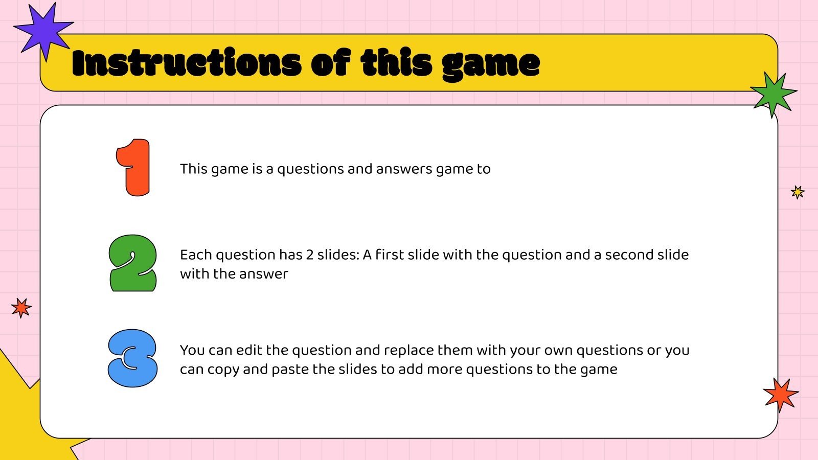 Question & Answer Contest for Middle Schoolers Presentation