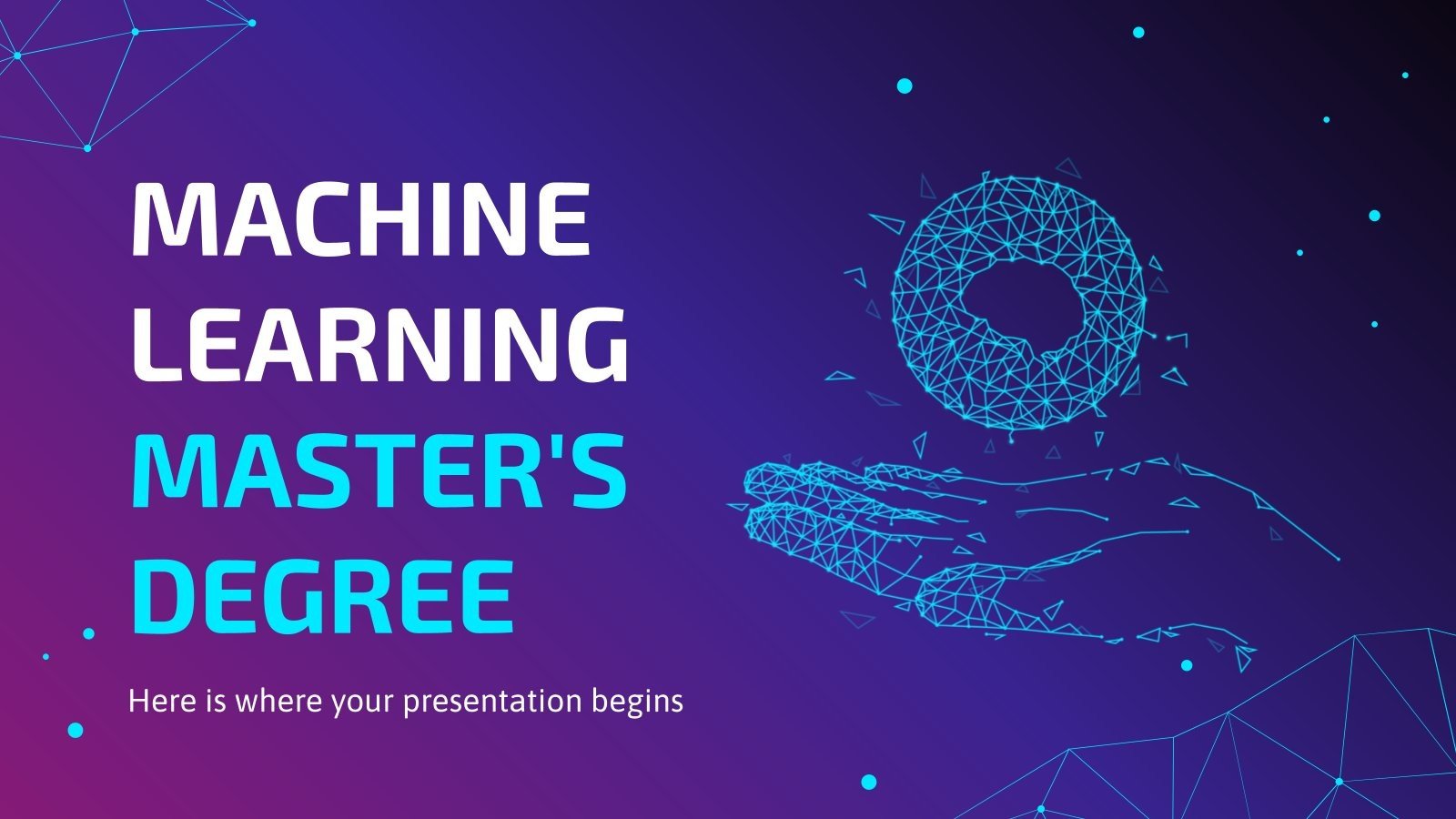 Machine Learning Master's Degree Presentation