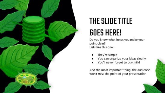 Science Subject: Structure & Function of Plants Presentation