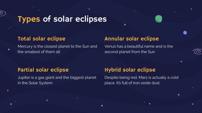 Science Subject for Elementary: Solar Eclipse Presentation