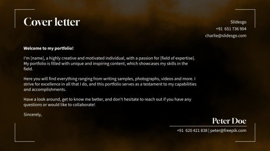 Dramatic Actor Portfolio Presentation