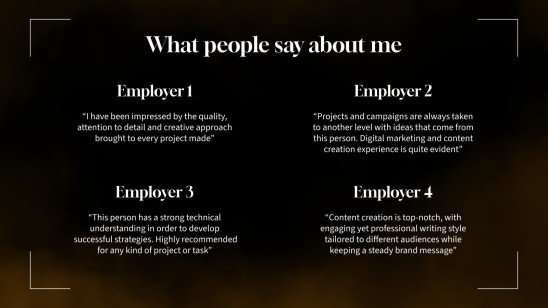 Dramatic Actor Portfolio Presentation