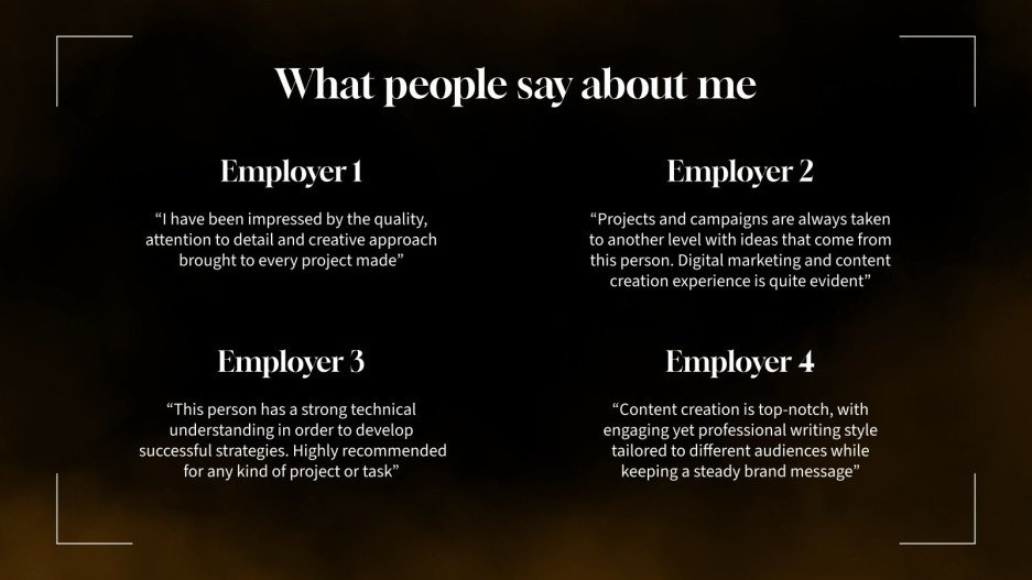 Dramatic Actor Portfolio Presentation