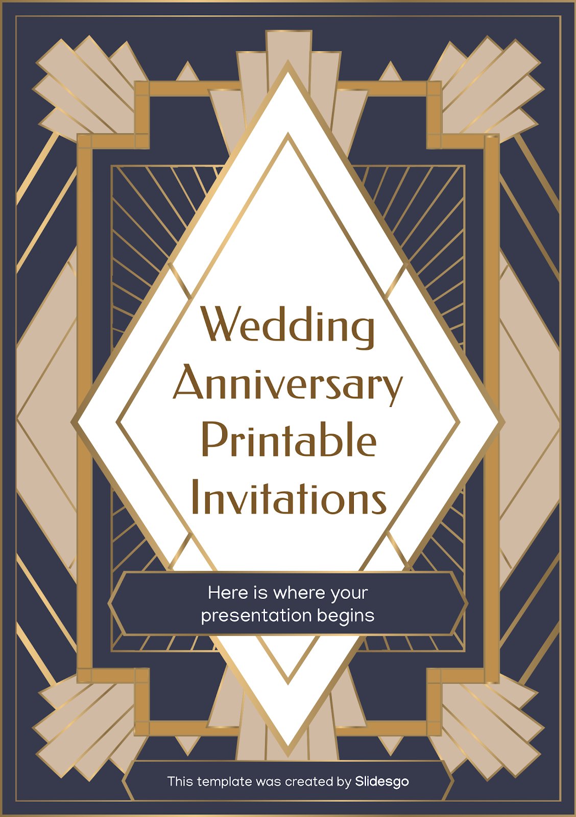 Wedding Anniversary Printable Invitations Presentation