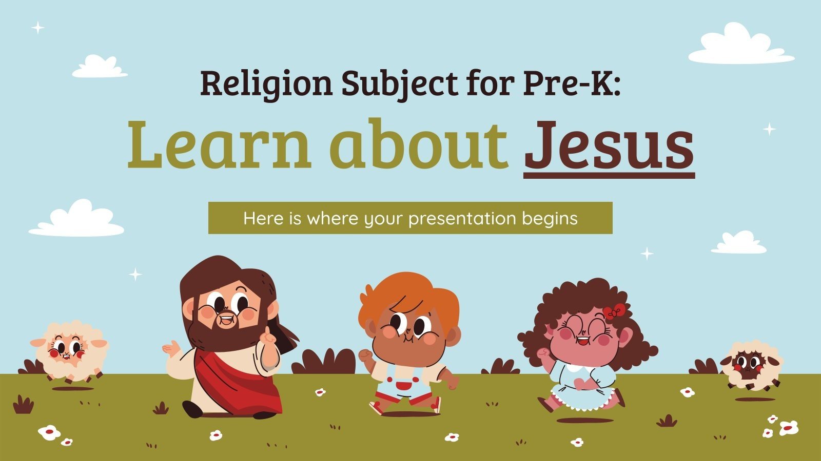 Religion Subject for Pre-K: Learn about Jesus Presentation