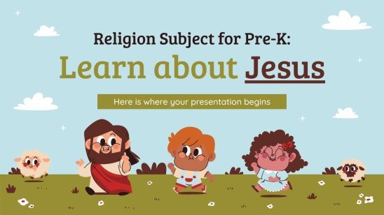 Religion Subject for Pre-K: Learn about Jesus Presentation