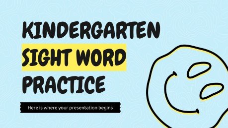 Kindergarten Sight Word Practice Presentation