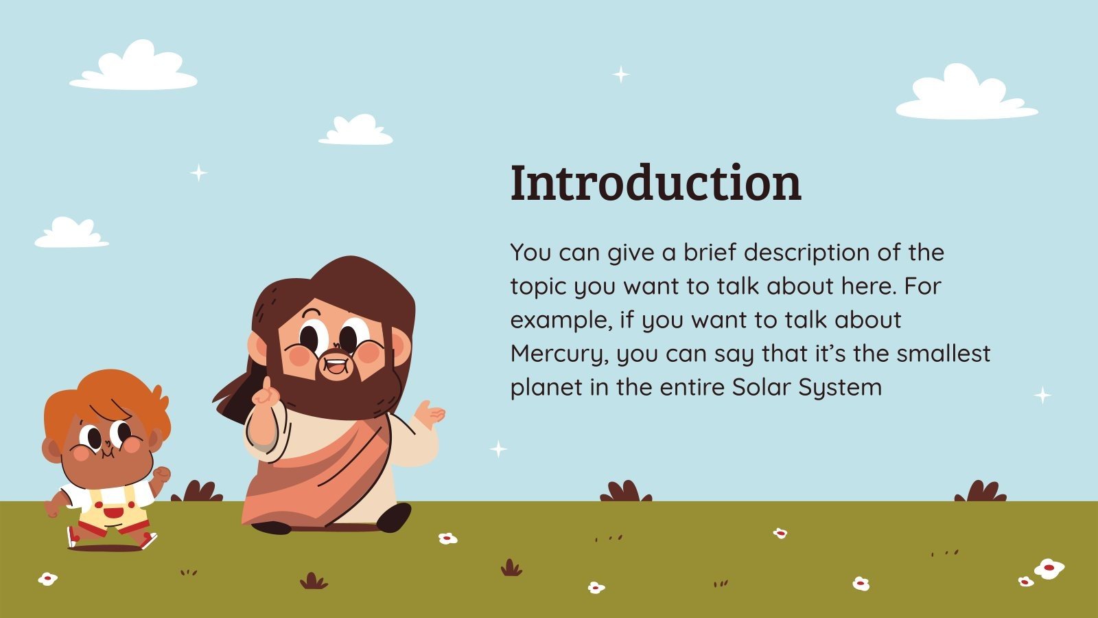 Religion Subject for Pre-K: Learn about Jesus Presentation