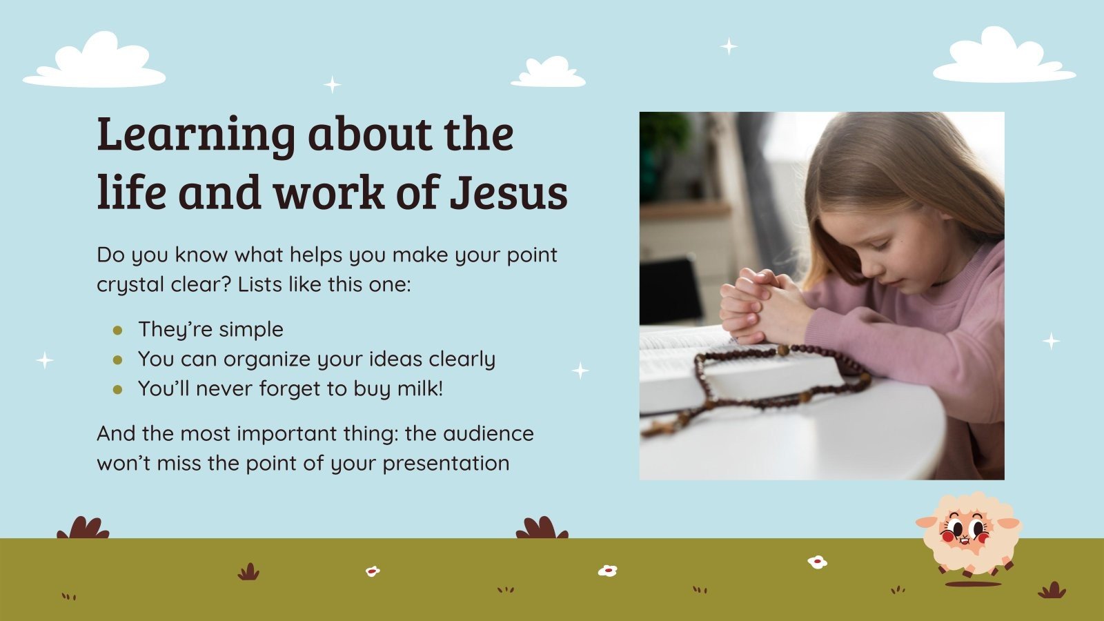 Religion Subject for Pre-K: Learn about Jesus Presentation