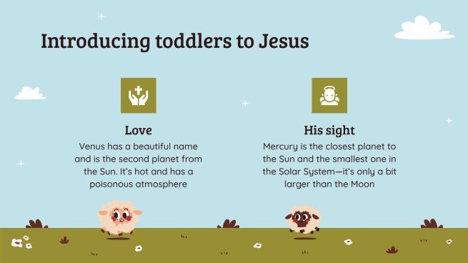 Religion Subject for Pre-K: Learn about Jesus Presentation