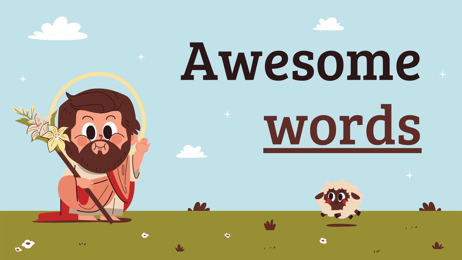 Religion Subject for Pre-K: Learn about Jesus Presentation