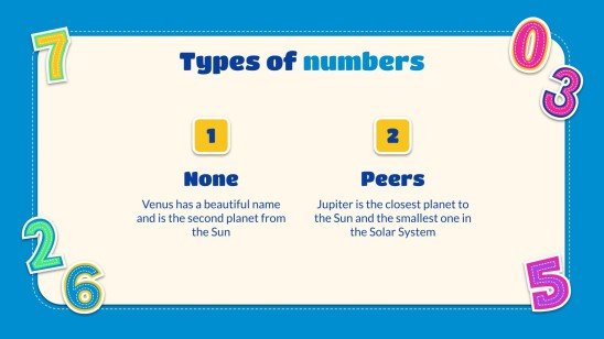 Math Subject for Pre-K: Number Sense Presentation
