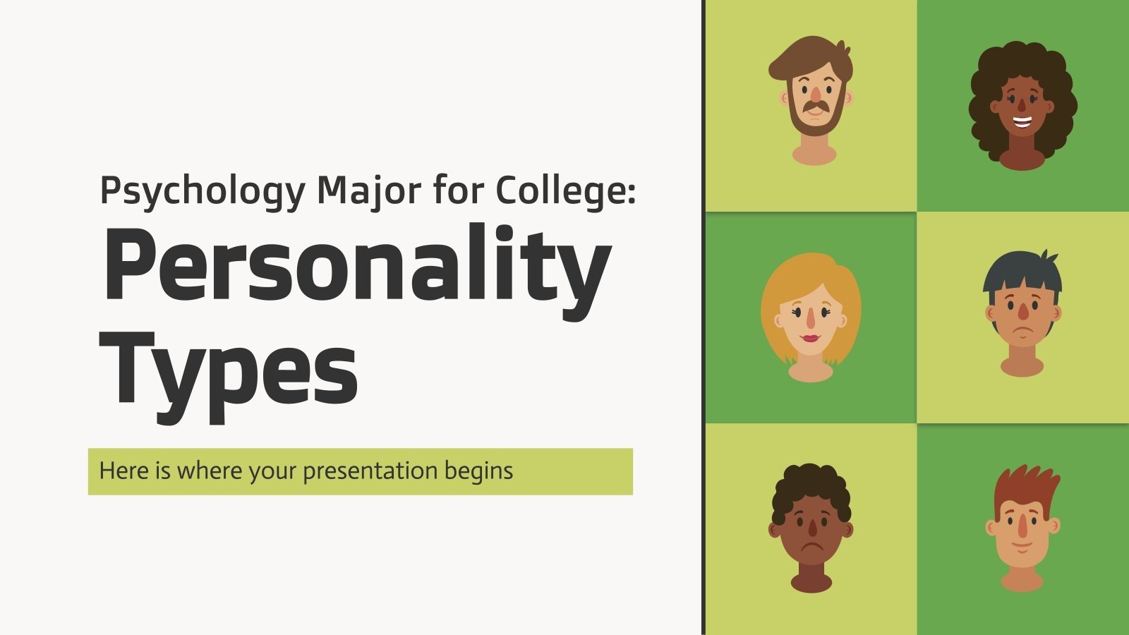 Psychology Major for College: Personality Types Presentation