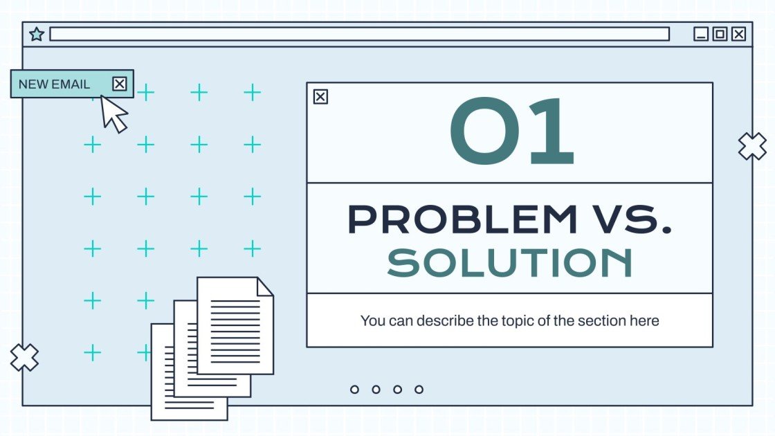 Monochrome Pastel Interface Pitch Deck Presentation